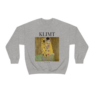 Gustav Klimt the Kiss Art Sweatshirt Gifts Painting Pullover Collage ...