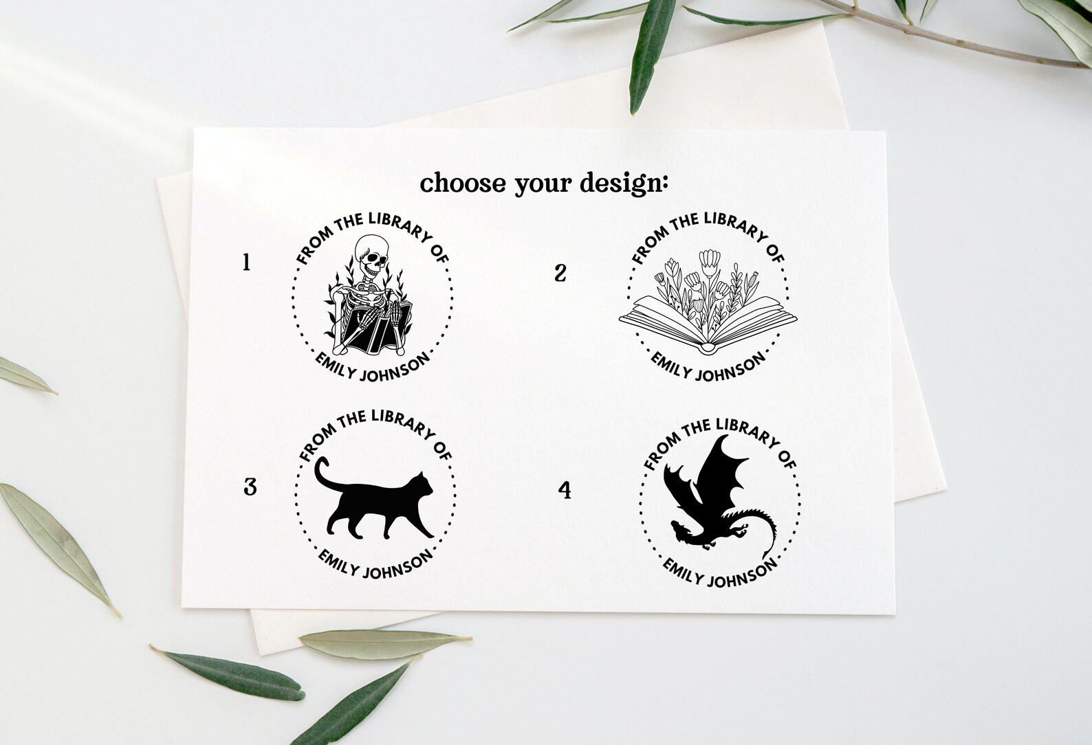 Dragon Custom Book Embosser Library Stamp Book Stamp Self - Etsy