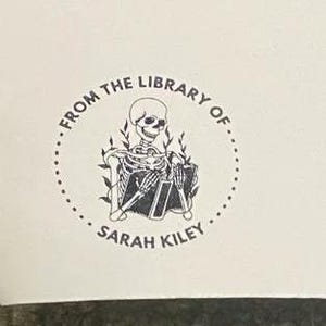 Skull Custom Book Embosser, Library Stamp, Book Stamp, Self Inking ...