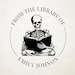 Skull Custom Book Embosser, Library Stamp, Book Stamp, Self Inking ...