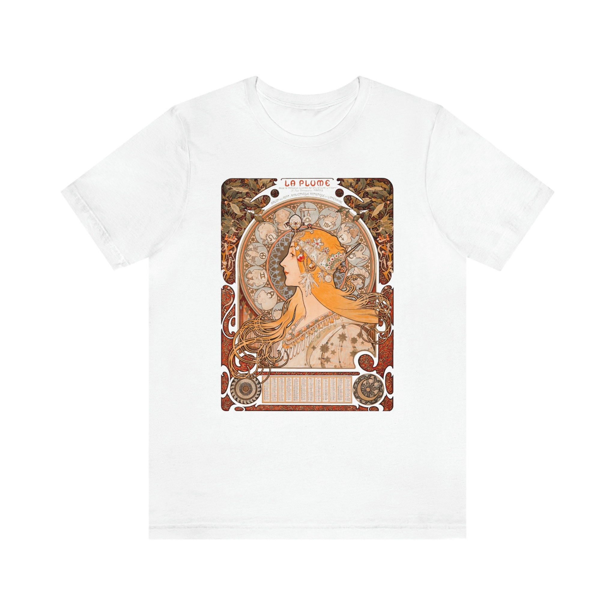 Alphonse Mucha Zodiaque La Plume Shirt Art Nouveau Shirt Aesthetic ...