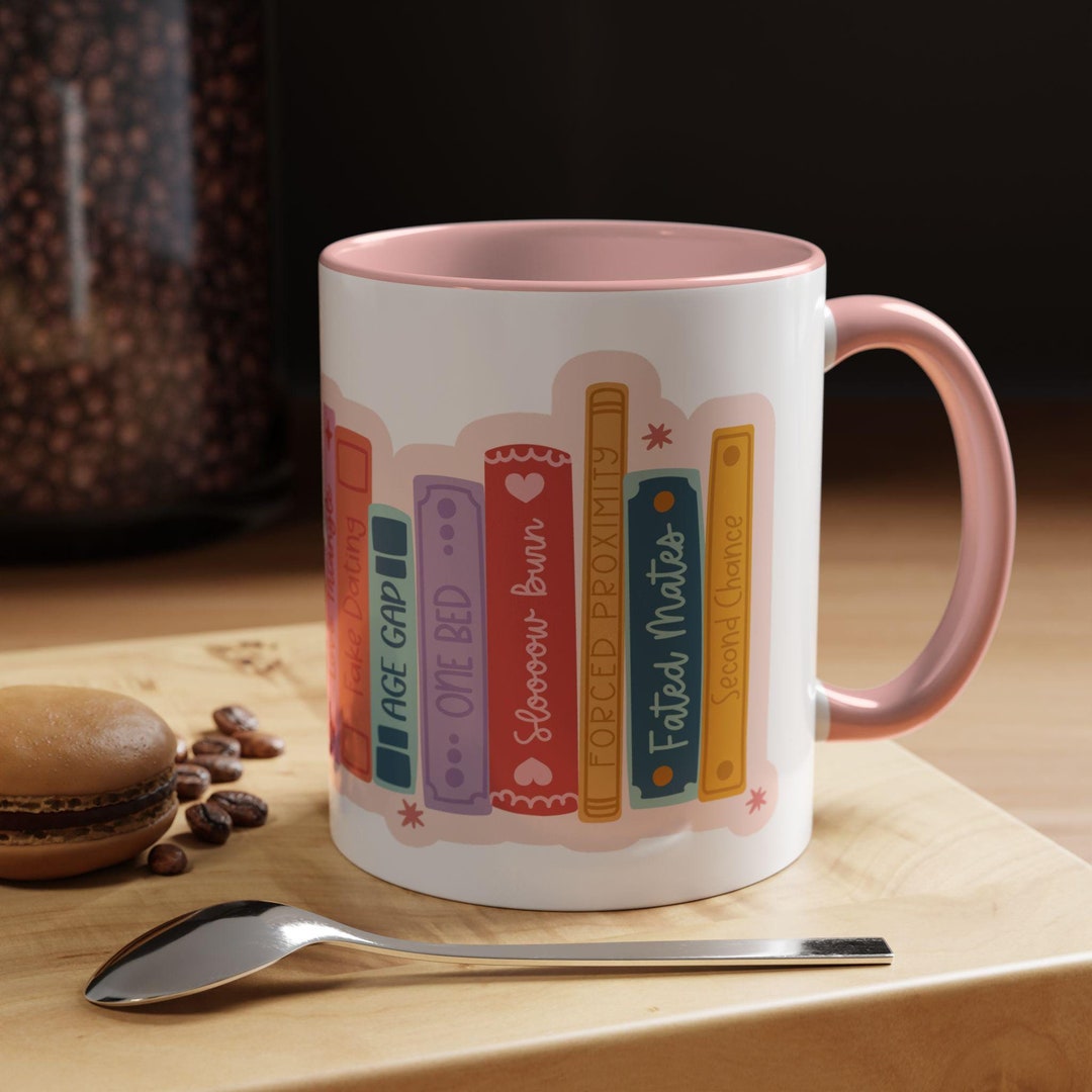 Romance Novel Tropes Mug Book Lover Gift Reader Bookworm Bibliophile ...
