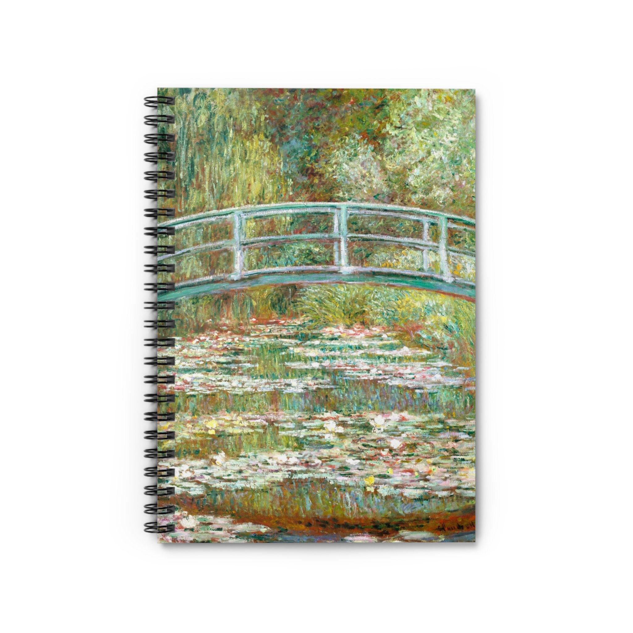 Monet Water Lilies Spiral Notebook Impressionist Journal Famous Artists ...