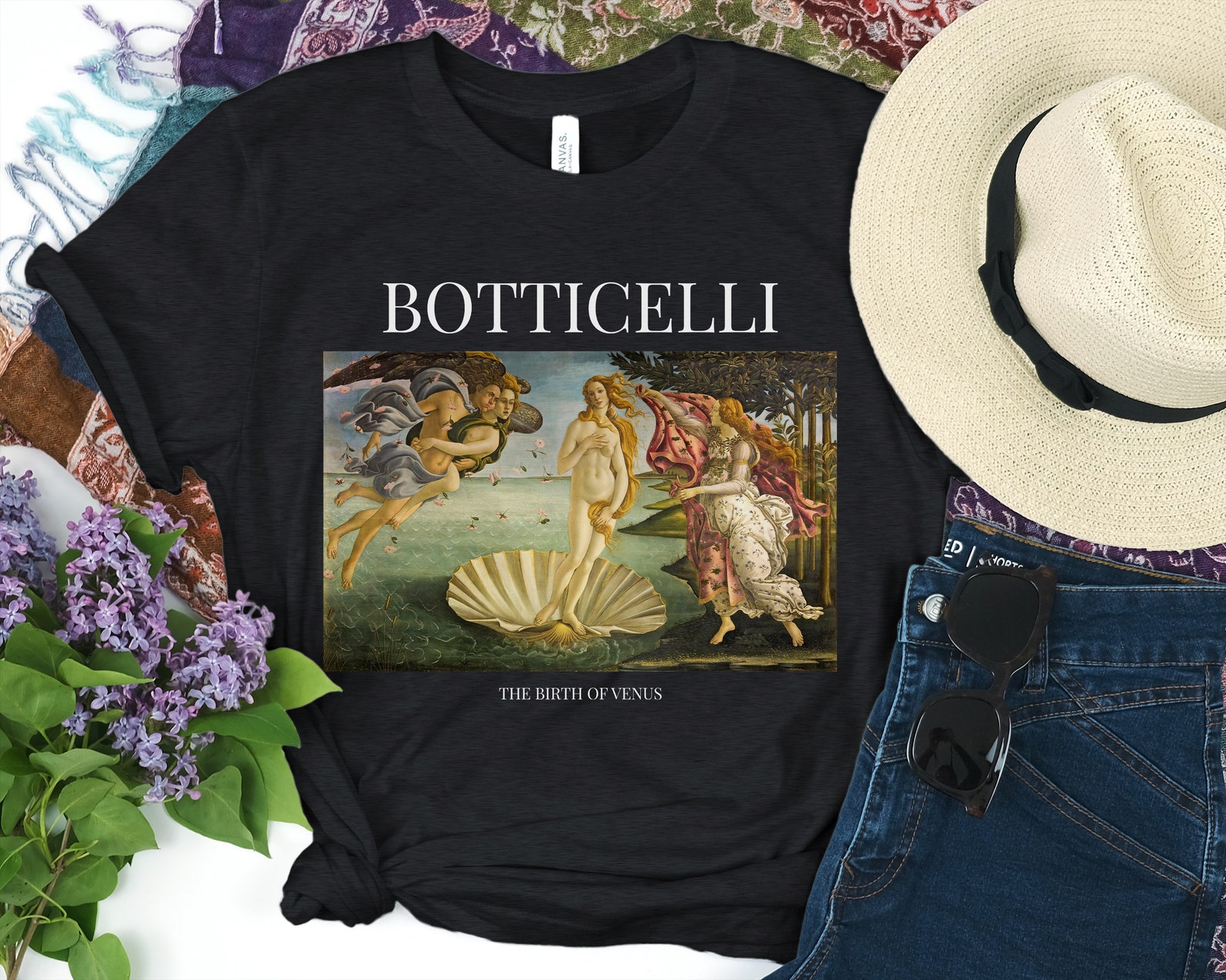 The Birth of Venus Shirt Italian Renaissance Art History Tee, Sandro ...