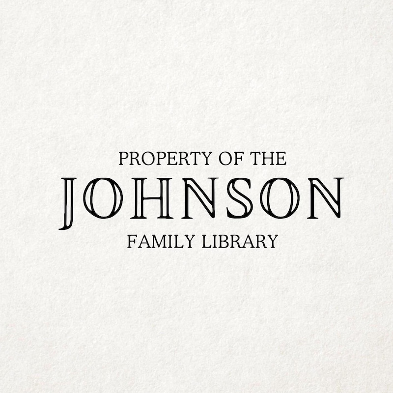 Embosser Stamp Family Library - Etsy