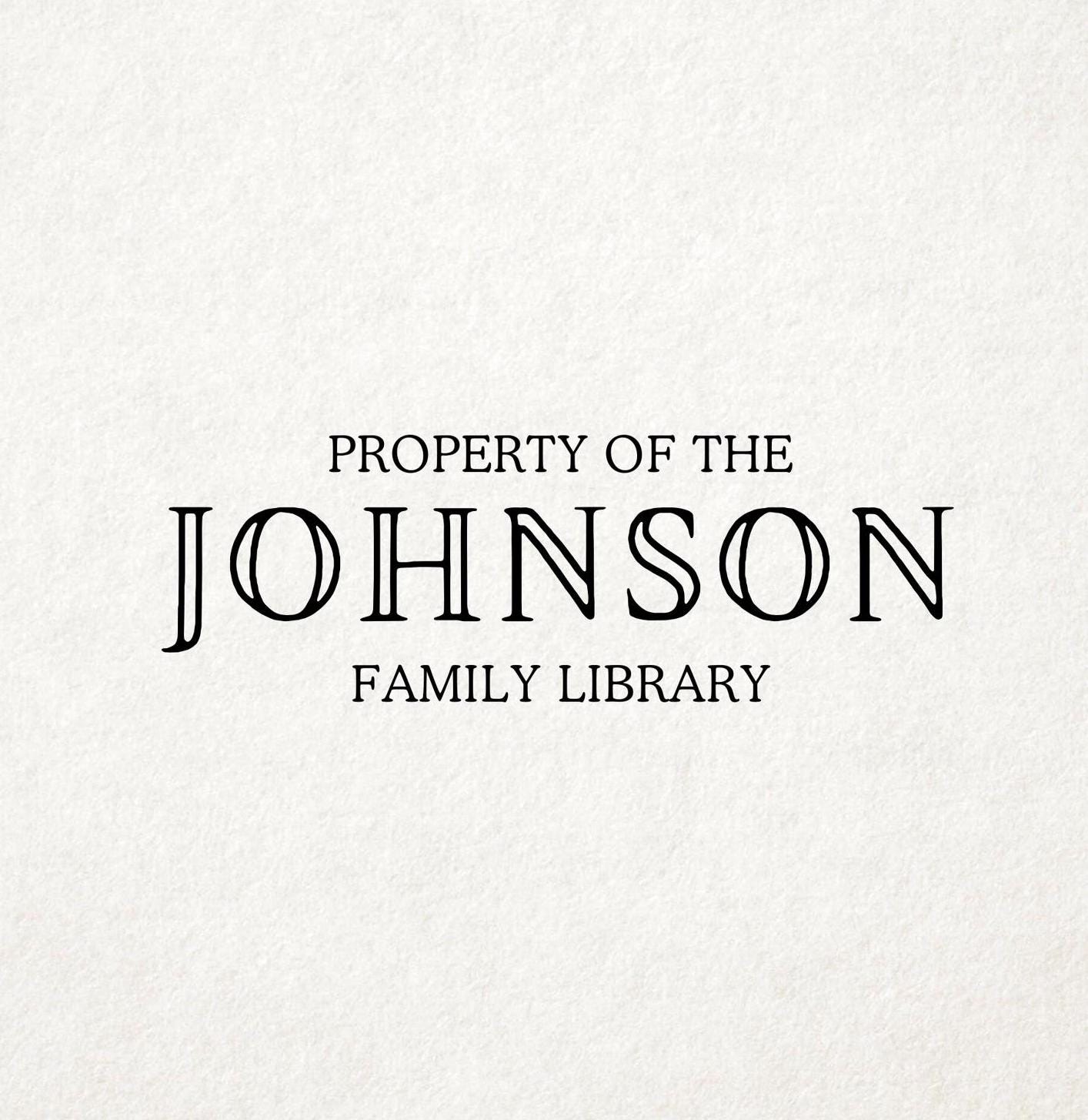 Family Library Stamp Embosser, Custom Book Stamp, Reader Gift Return to ...