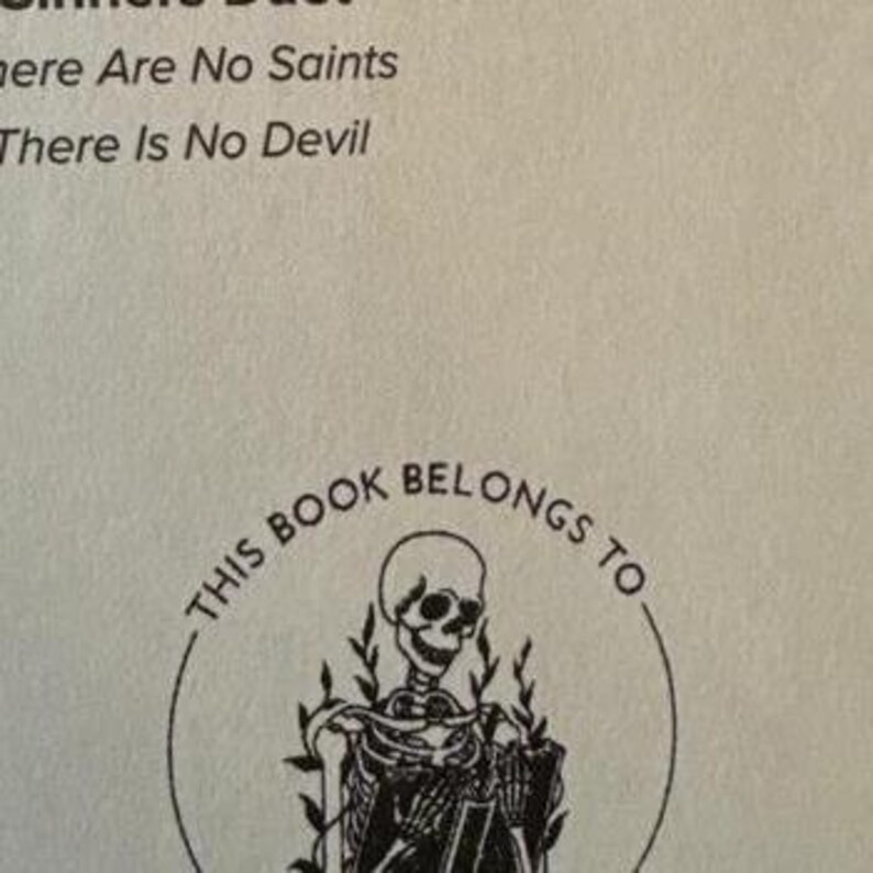 Skull Custom Book Embosser, Library Stamp, Book Stamp, Self Inking ...