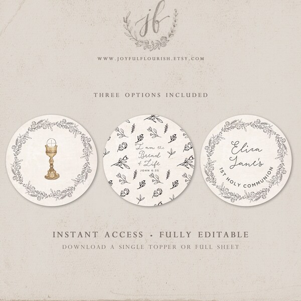 Communion Stickers - Etsy