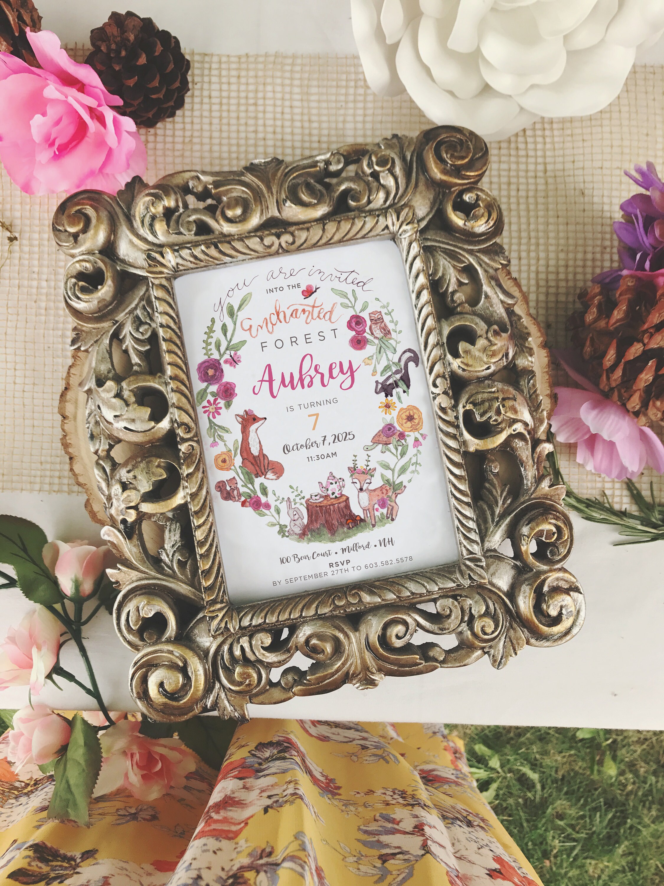 Enchanted Forest Birthday Invitation Template Woodland | Etsy