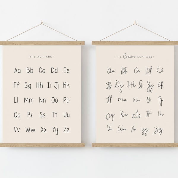 Cursive Alphabet - Etsy