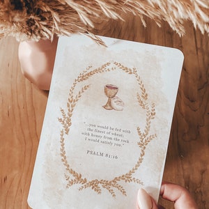 Wheat First Holy Communion Invitation Template: Hand-drawn Design ...