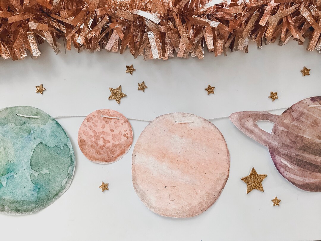 Printable Planet Banner for Galaxy Birthday Party or Homeschool Space ...