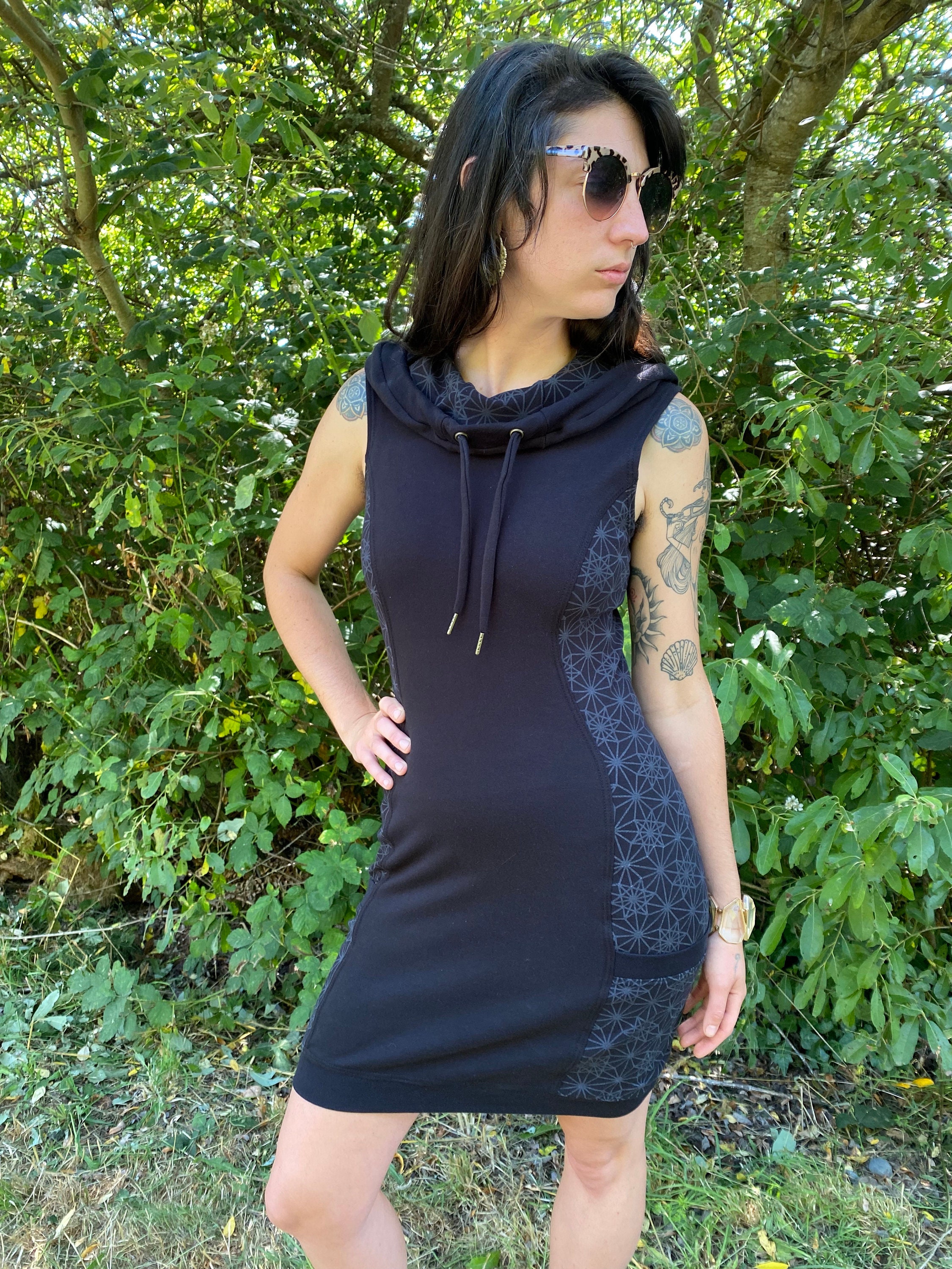 Sleeveless Side Panel Portal Dress / Organic Cotton Sleeveless | Etsy