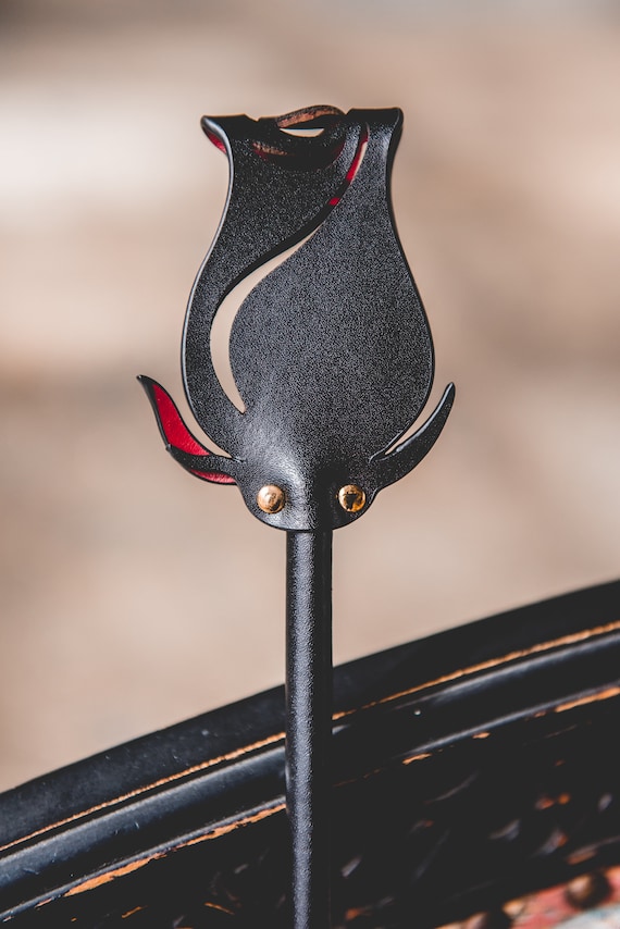 Luxury Hand-crafted Italian Leather Rose-shaped Whip Riding - Etsy