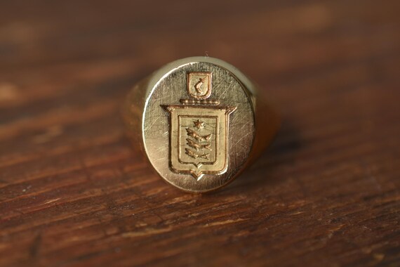 1950s Vintage Heavy Tiffany & Co. Family Crest Coat o… - Gem