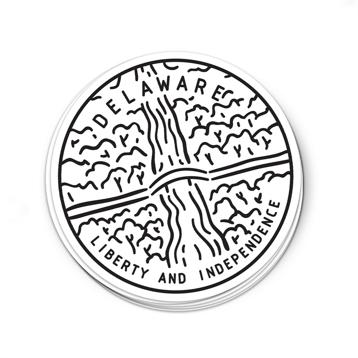 Delaware Sticker Delaware Decal Multiple Sizes Available | Etsy