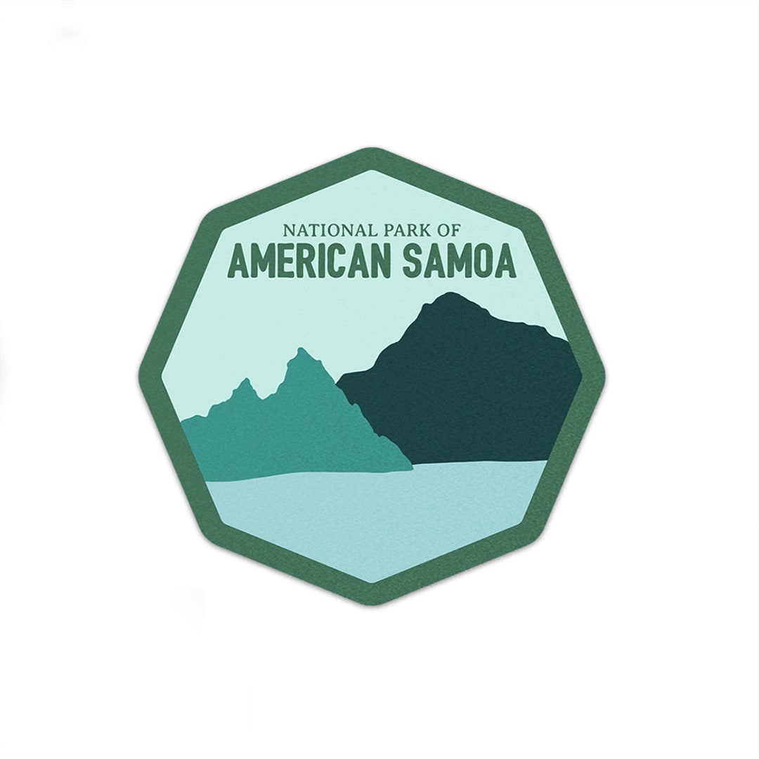 American Samoa National Park Sticker | Multiple Sizes | Bumper Sticker ...