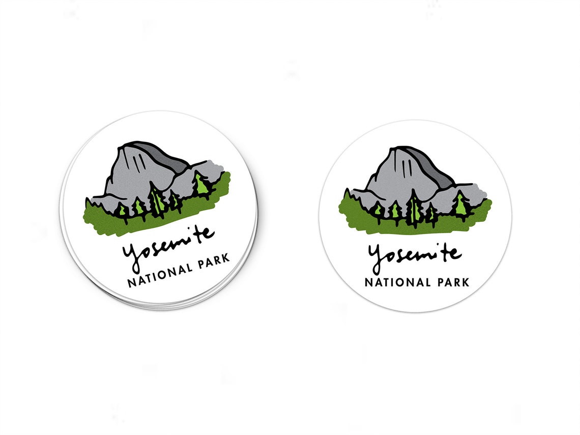 Yosemite National Park Sticker Multiple Sizes Available - Etsy