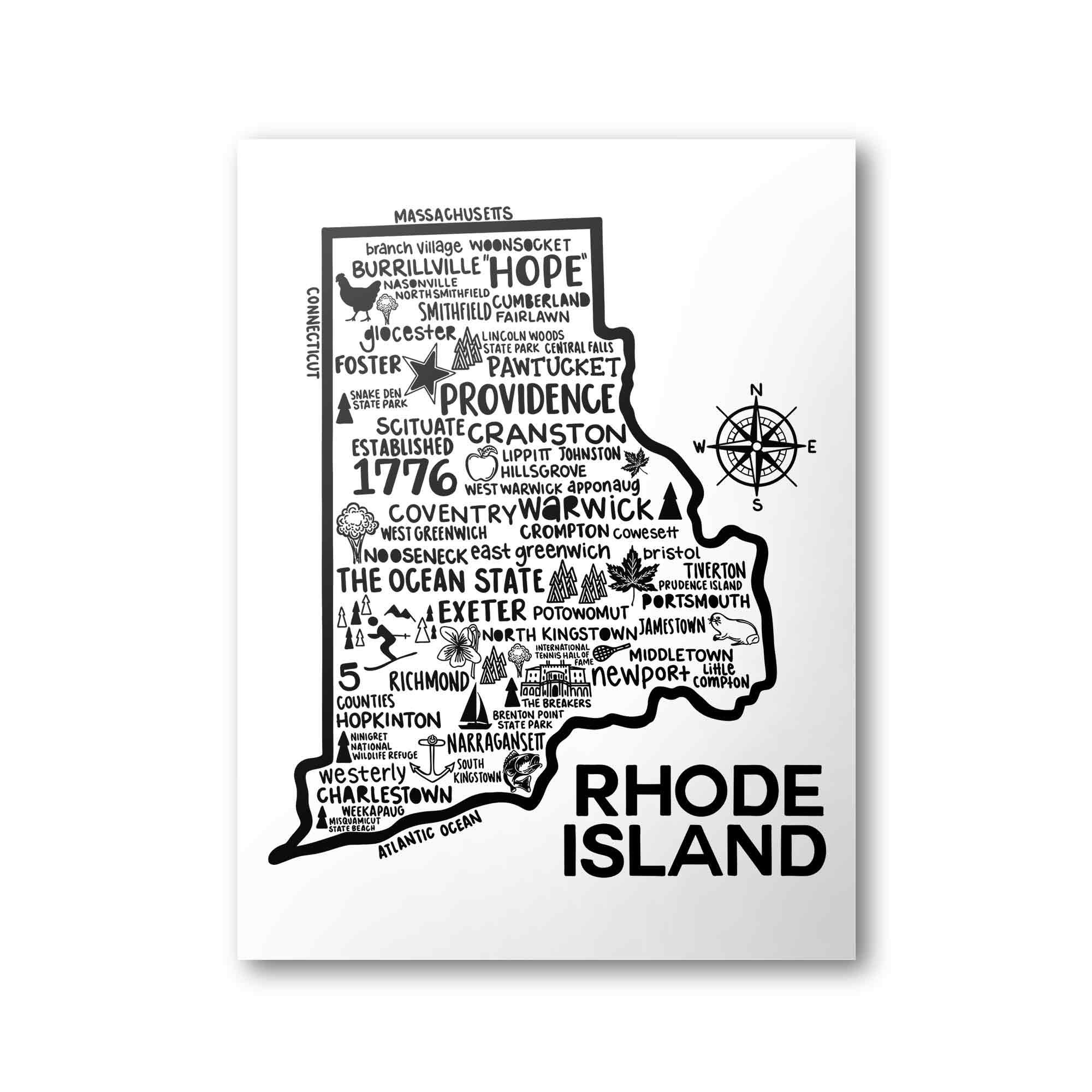 Rhode Island Map Clipart Images