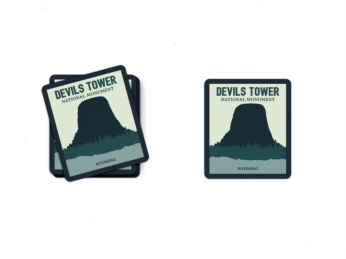 Devils Tower National Monument Sticker National Park Sticker - Etsy