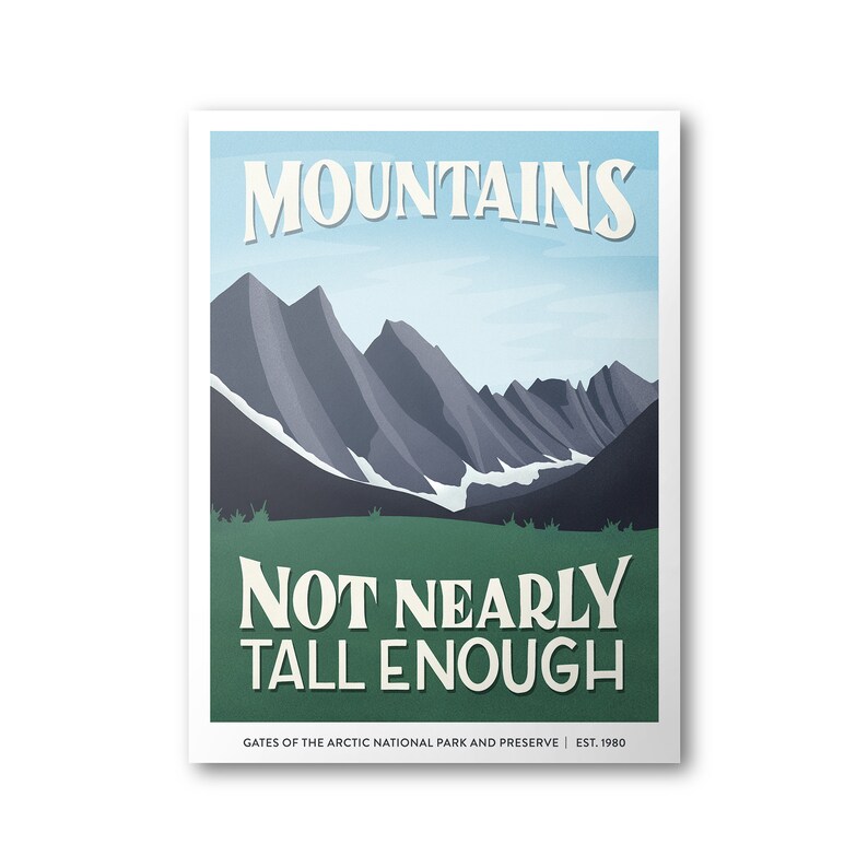 Gates of the Arctic National Park Poster Subpar Parks Poster - Etsy