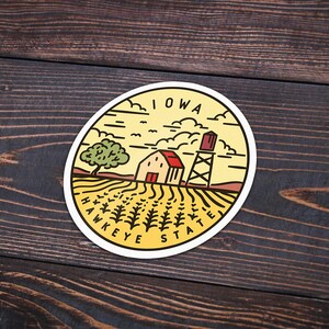 Iowa Sticker | Iowa Decal | Multiple Sizes | Bumper Sticker | Water ...