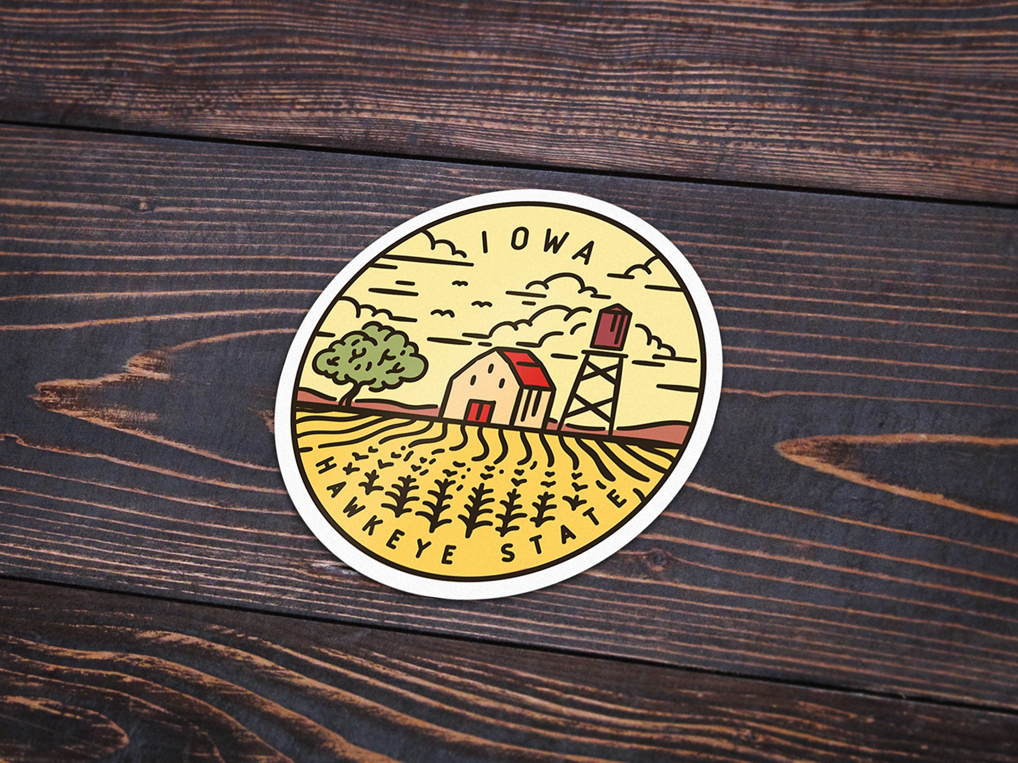 Iowa Sticker | Iowa Decal | Multiple Sizes | Bumper Sticker | Water ...