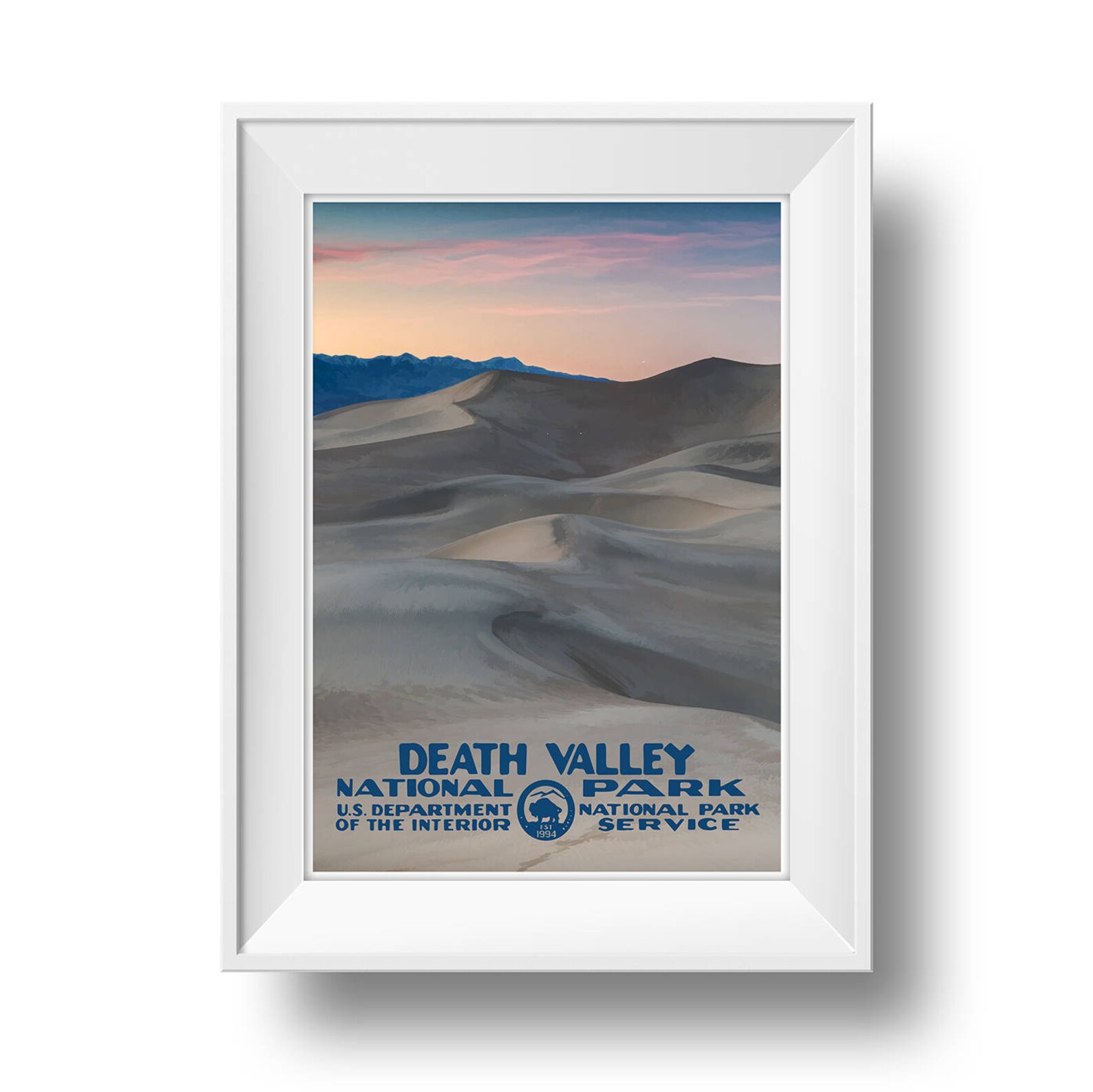 Death Valley National Park Poster National Park Poster - Etsy