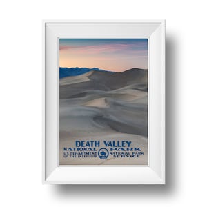 Death Valley National Park Poster | National Park Poster | National ...