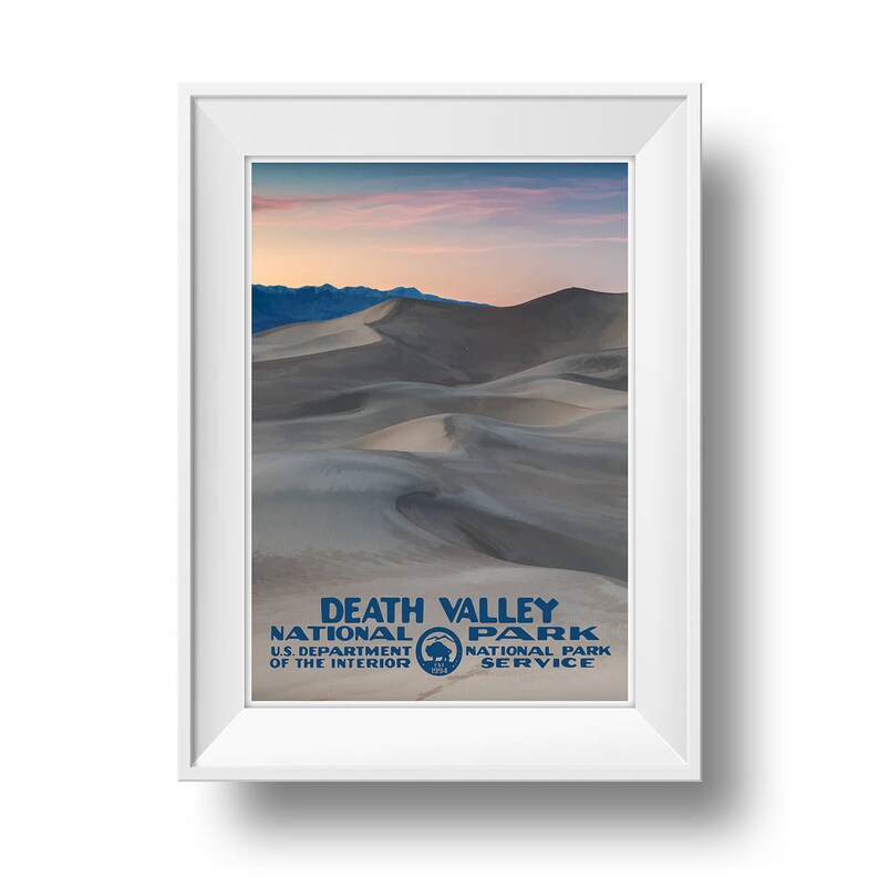 Death Valley National Park Poster National Park Poster - Etsy