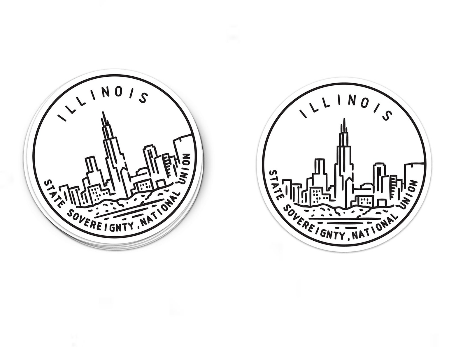 Illinois Sticker Illinois Decal Multiple Sizes Available - Etsy