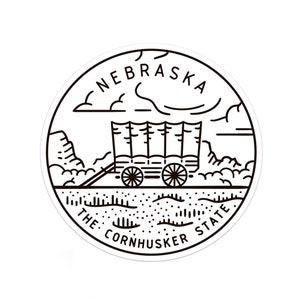 Nebraska Sticker | Nebraska Decal | Multiple Sizes | Bumper Sticker ...