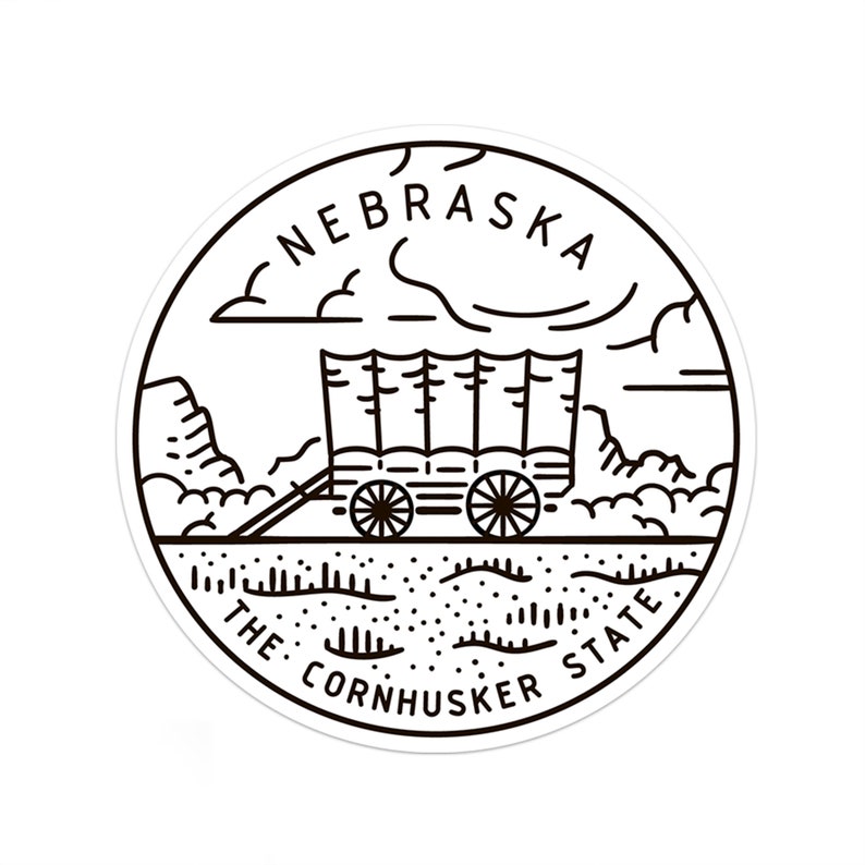 Nebraska Sticker Nebraska Decal Multiple Sizes Available | Etsy