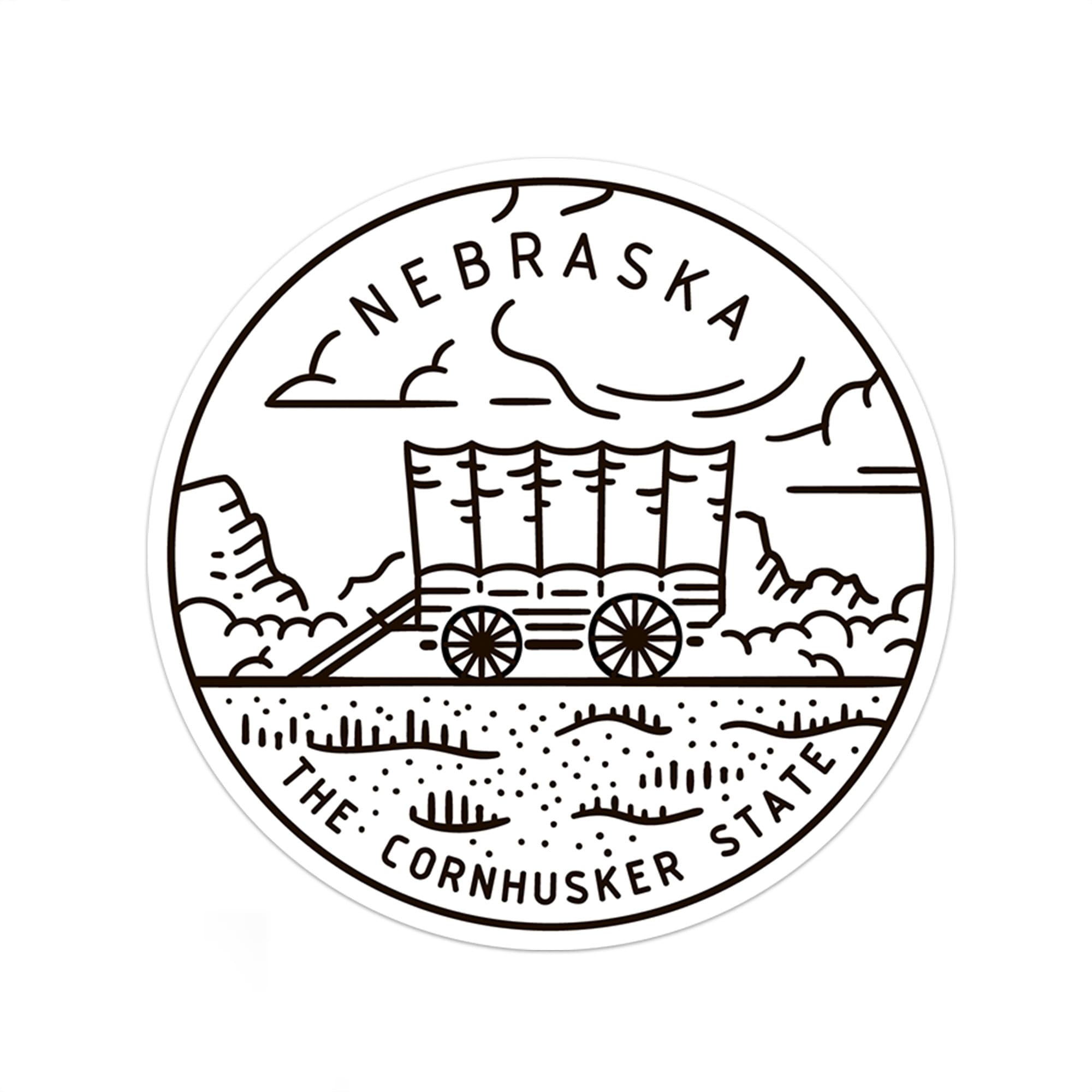 Nebraska Sticker Nebraska Decal Multiple Sizes Available | Etsy