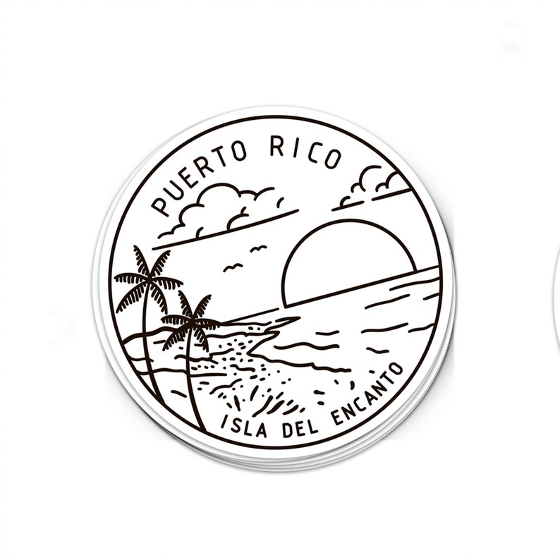 Puerto Rico Sticker Puerto Rico Decal Multiple Sizes - Etsy