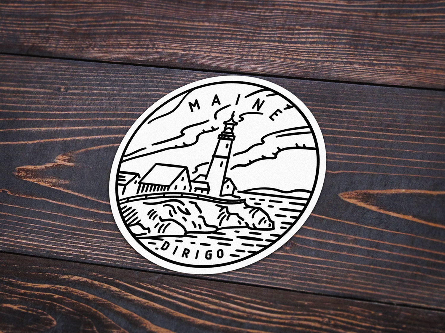 Maine Sticker Maine Decal Multiple Sizes Available | Etsy