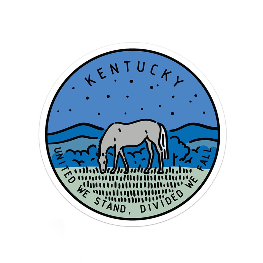 Kentucky Sticker Kentucky Decal Multiple Sizes Bumper Sticker Water ...