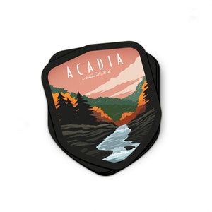 Acadia National Park Sticker | Multiple Sizes | Bumper Sticker | Water ...