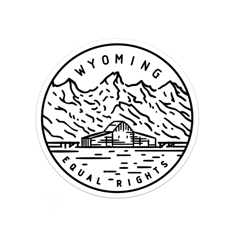 Wyoming Sticker | Wyoming Decal | Multiple Sizes | Bumper Sticker ...