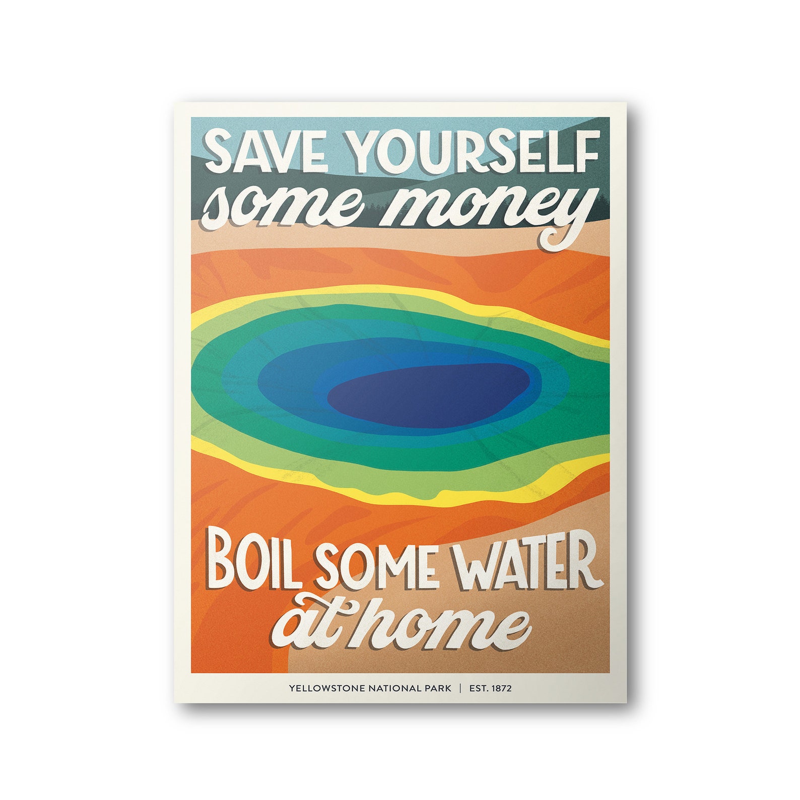 Yellowstone National Park Poster | Subpar Parks Poster - Etsy