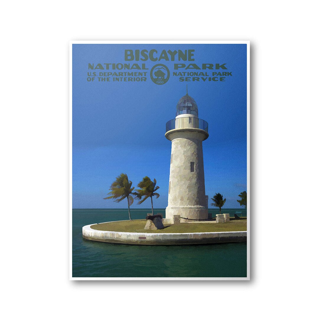 Biscayne National Park Poster | National Park Poster | National Park ...