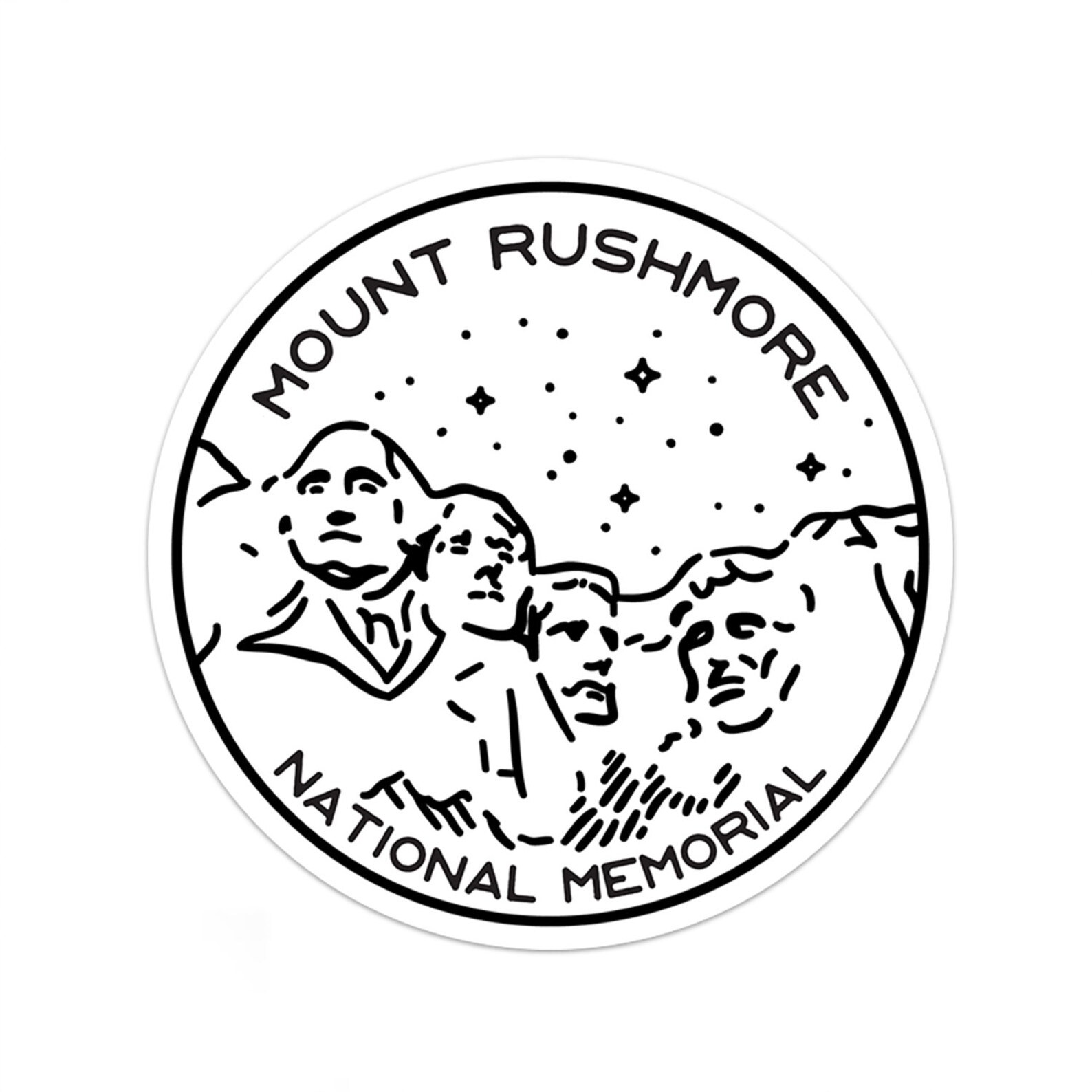 Mount Rushmore National Memorial Sticker National Park Decal | Etsy