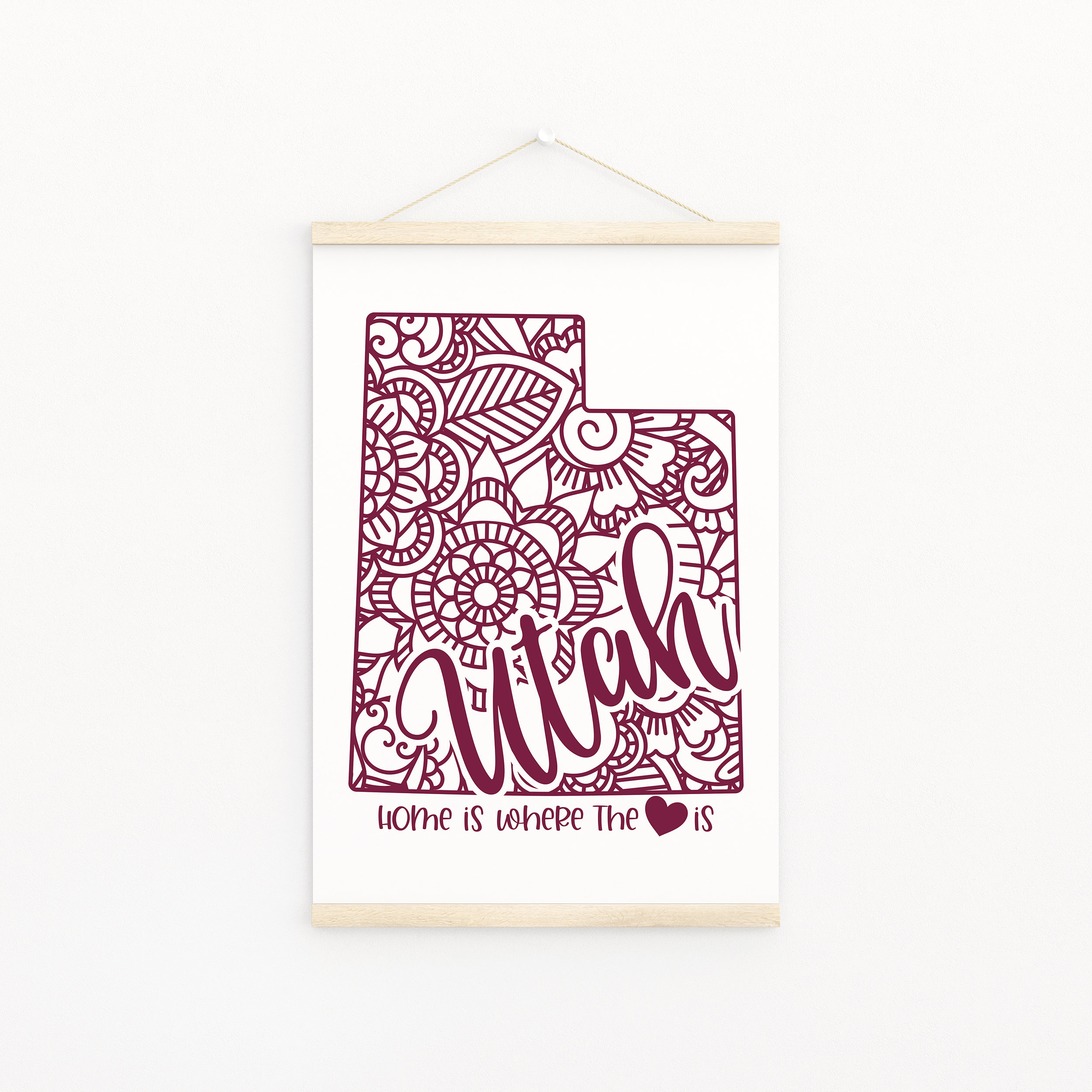 Iowa Poster Minimalist State Poster Wall Art State - Etsy