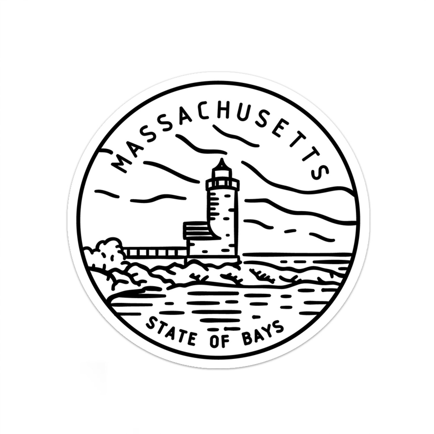 Massachusetts Sticker Massachusetts Decal Multiple Sizes - Etsy Canada