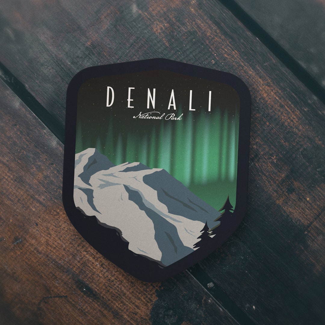 Denali National Park Sticker Multiple Sizes Bumper Sticker Water Bottle ...