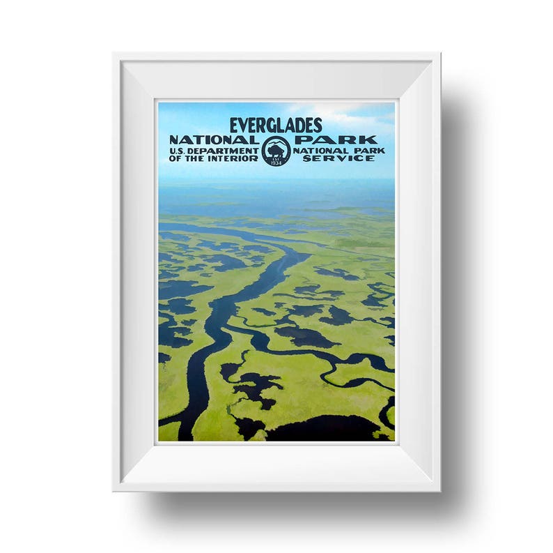 Everglades National Park Poster | National Park Poster | National Park ...