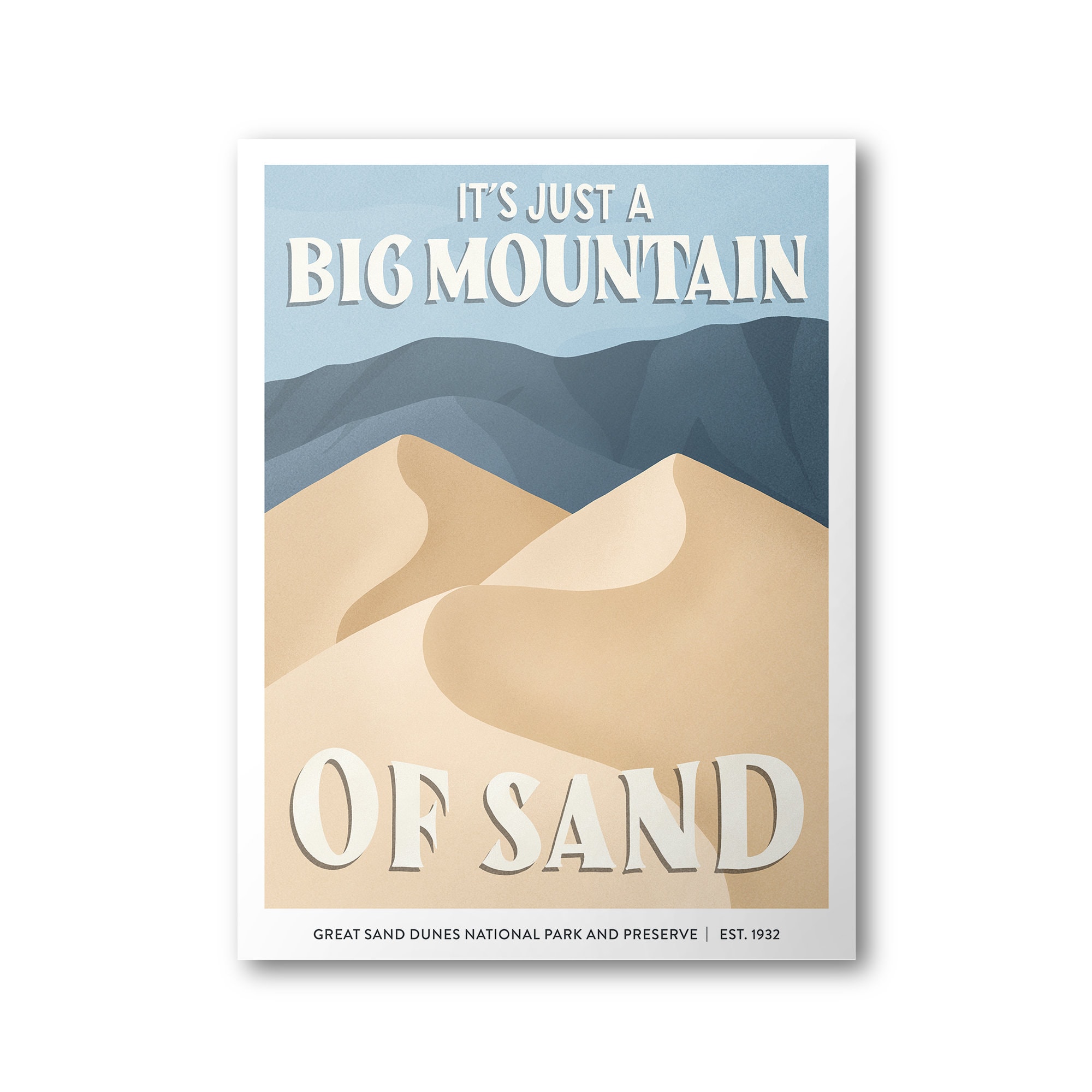 Great Sand Dunes National Park Poster Subpar Parks Poster - Etsy