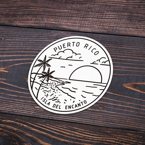 Puerto Rico Sticker Puerto Rico Decal Multiple Sizes - Etsy