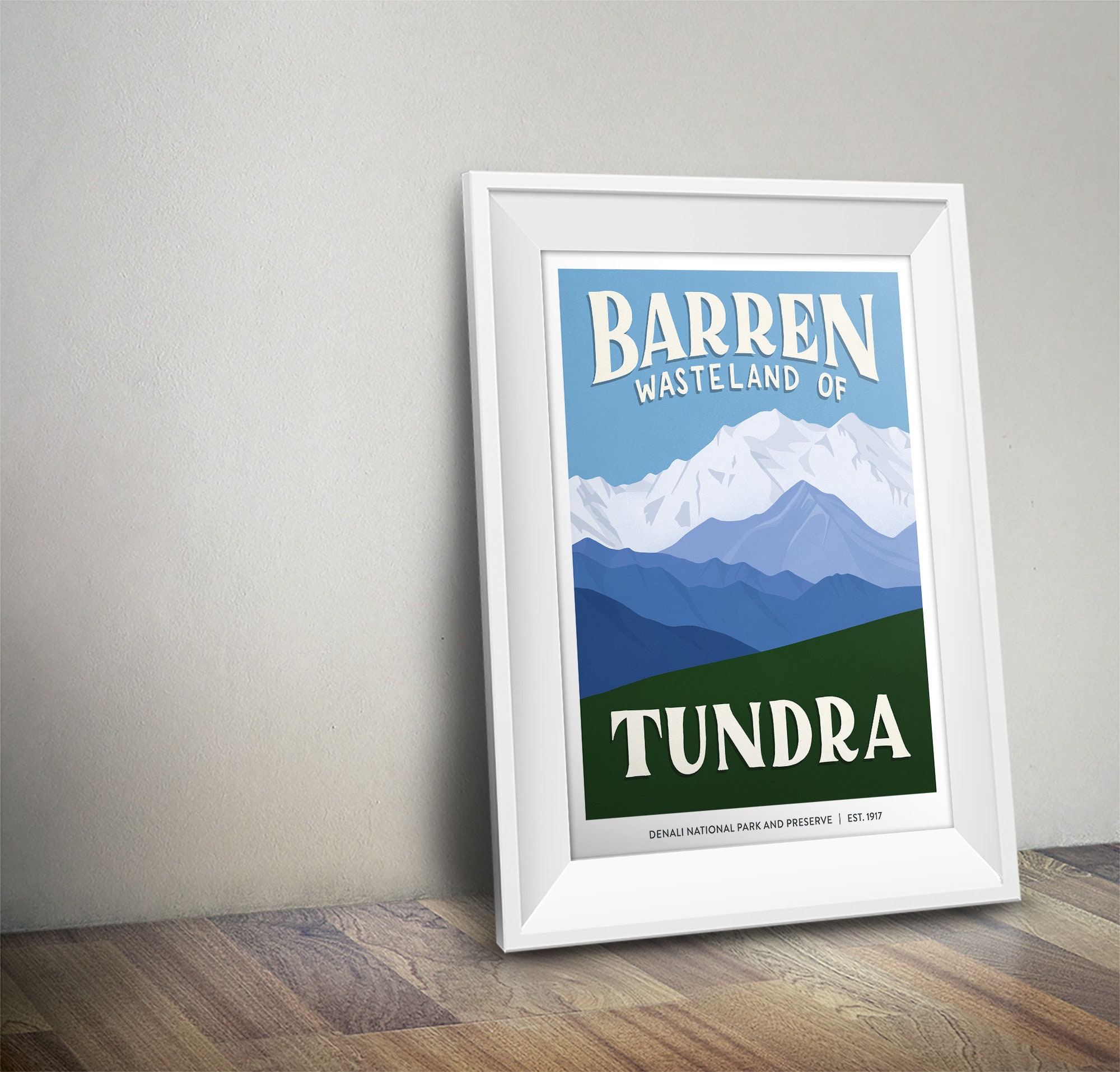 Denali National Park Poster Subpar Parks Poster - Etsy