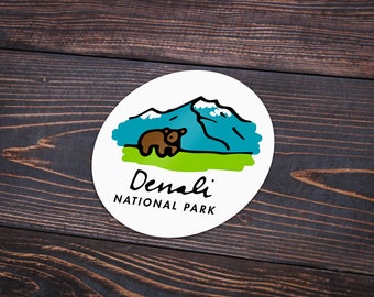 Denali National Park Sticker - Vinyl Sticker #2 - Etsy